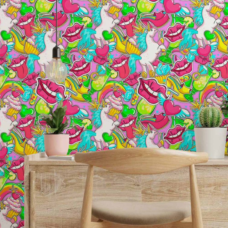 Trinx Donterrio Peel & Stick Abstract Roll | Wayfair